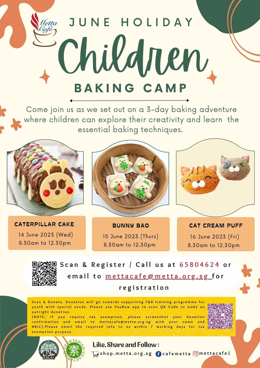 META CAFE JUNE HOLIDAY Children Baking Camp – OliveandLatte