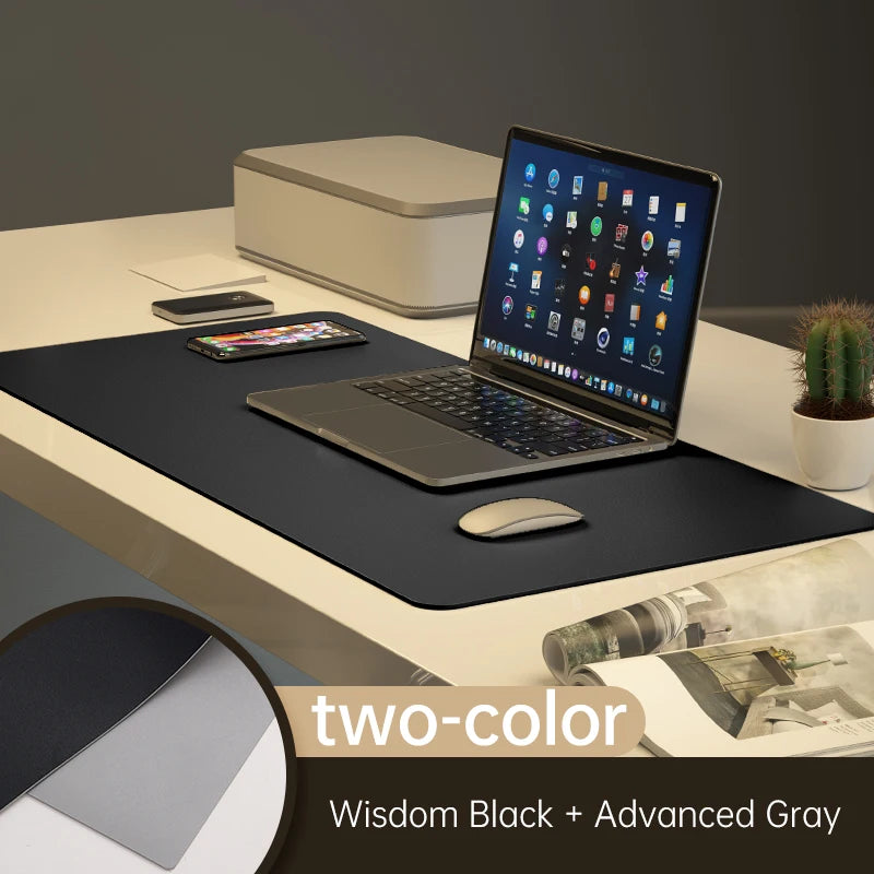 Home Office Large Mouse Pad Gamer Waterproof PU Leather Desk Mat Compu ...
