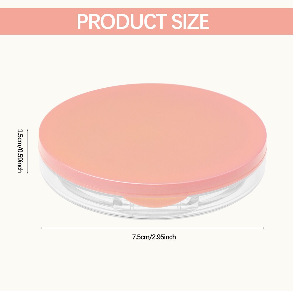 Portable Loose Powder Compact Container With Mirror Empty Reusable 5g ...